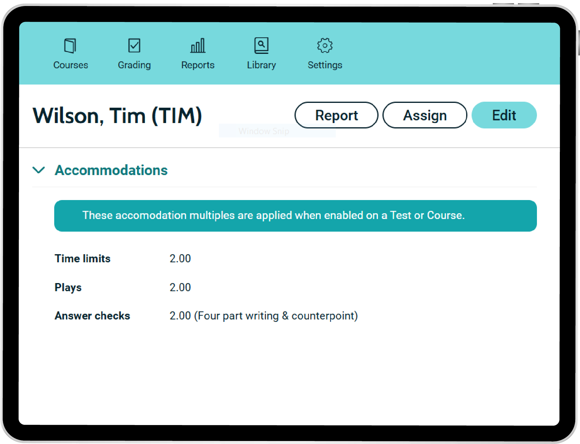 Accessibility Accommodations
